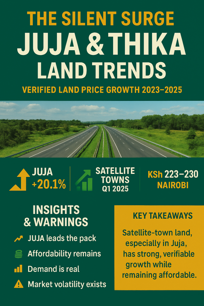 Land Price Trends for Juja & Satellite Towns (2023‑2025) - Mhasibu ...